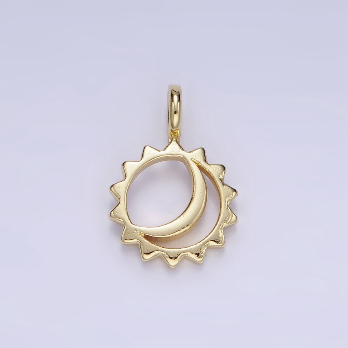 14K Gold Filled Open Celestial Sun Crescent Moon Pendant | AG702 – Aim ...