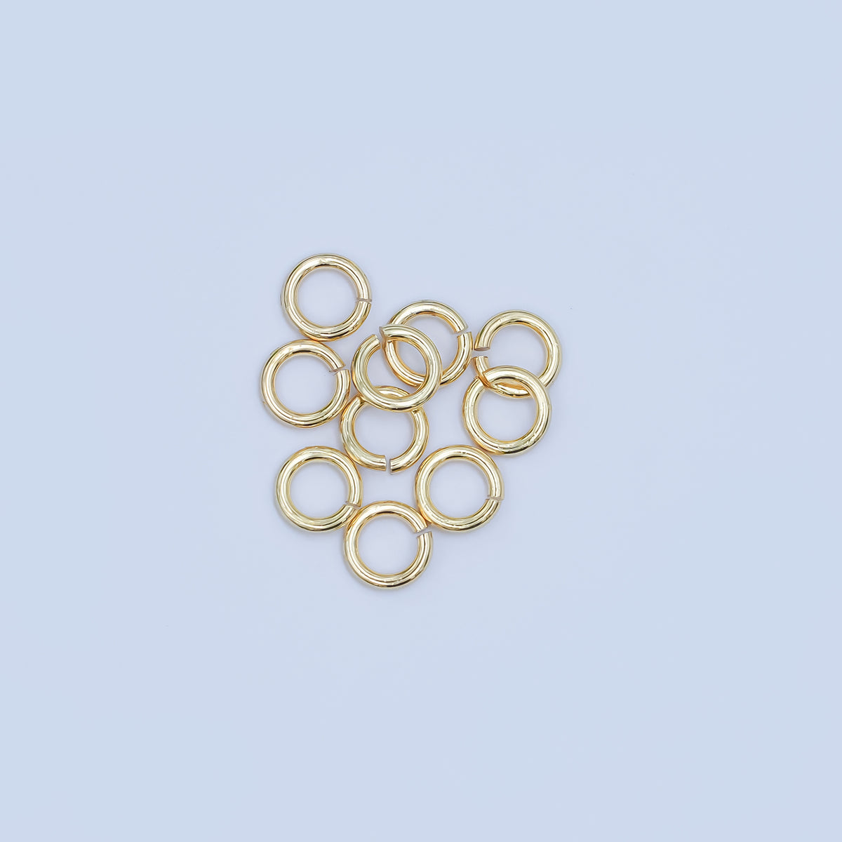24K Gold Filled 4.5mm x 0.8mm ( 20 gauge ) Minimalist Jump Ring Findin ...