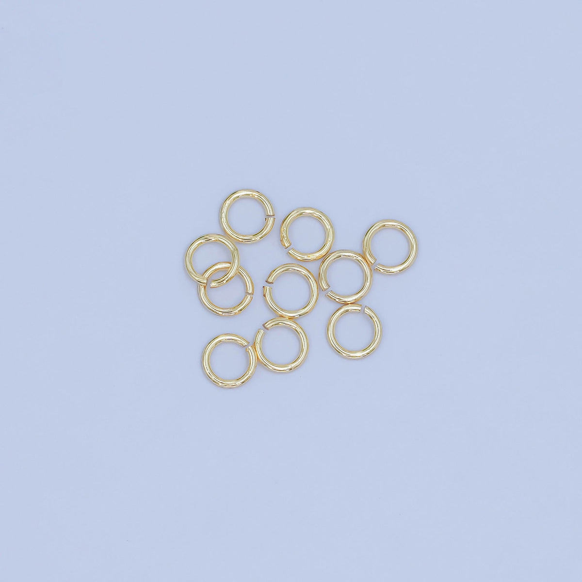 24K Gold Filled 4mm x 0.6mm ( 24 gauge ) Minimalist Jump Ring Finding ...